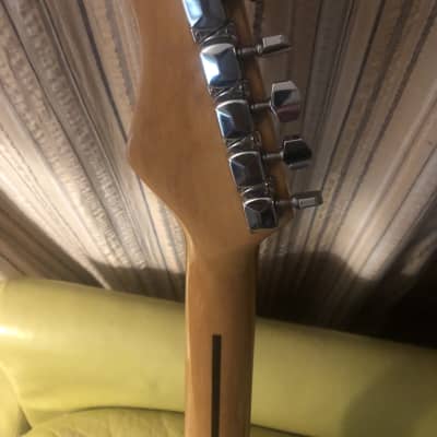 Hondo H-77 70-80s Red strat ssh guitar exc | Reverb