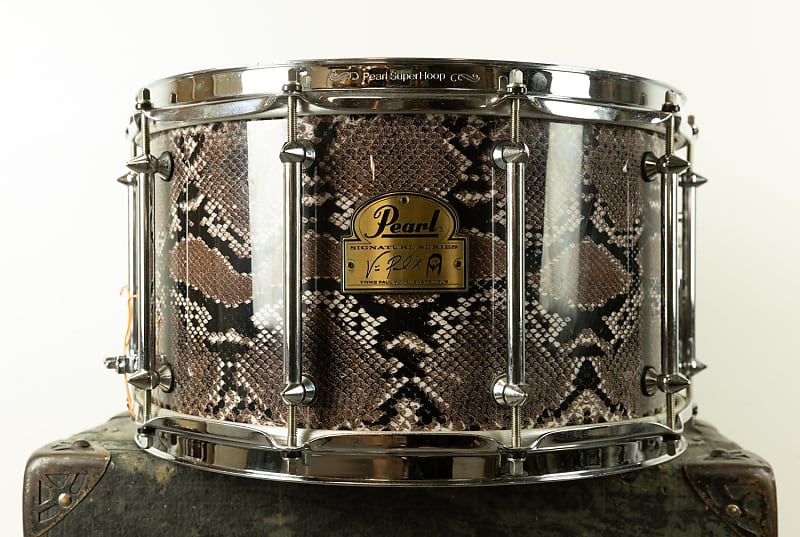 Pearl 8x14 Vinnie Paul Signature "Snake Skin" Snare Drum | Reverb UK