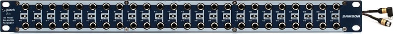 Samson S-Patch Plus 48-point Balanced Patchbay Bundle with | Reverb