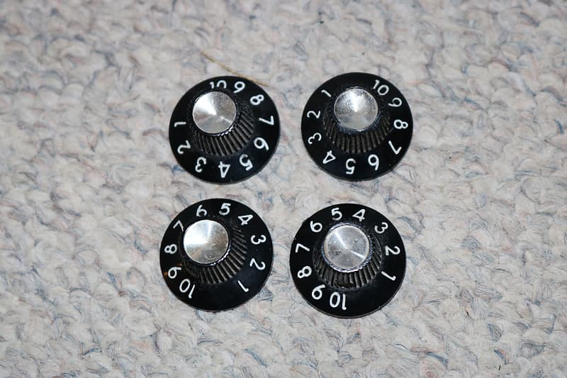 Vintage Original 1960s Fender Blackface Amp Control Knobs - | Reverb
