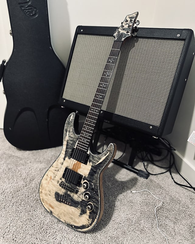 Schecter Hellrasier 2007 Custom w/ Hard Case | Reverb