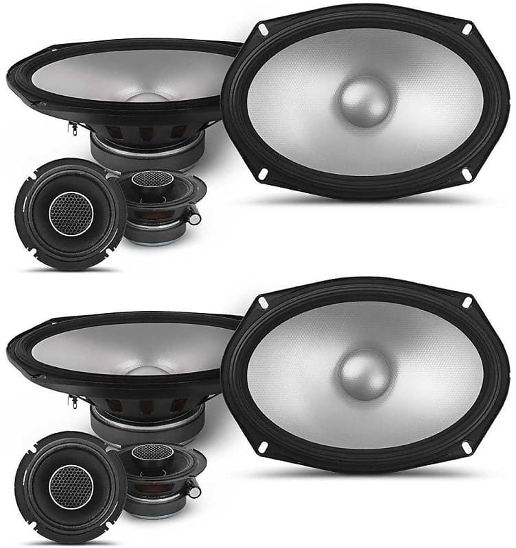2 Alpine S Series S2-S69C 6x9" Hi-Res Component Car Audio | Reverb