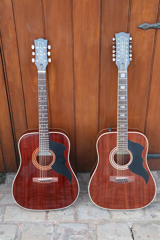 Dynamic Duo!! Eko Ranger Both 6 + 12 String Guitars 1980's + | Reverb