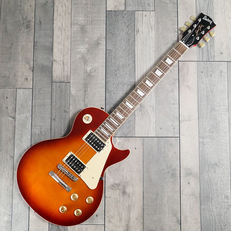 Burny RLG-60 SL Electric Guitar, Light Brown Sunburst | Reverb