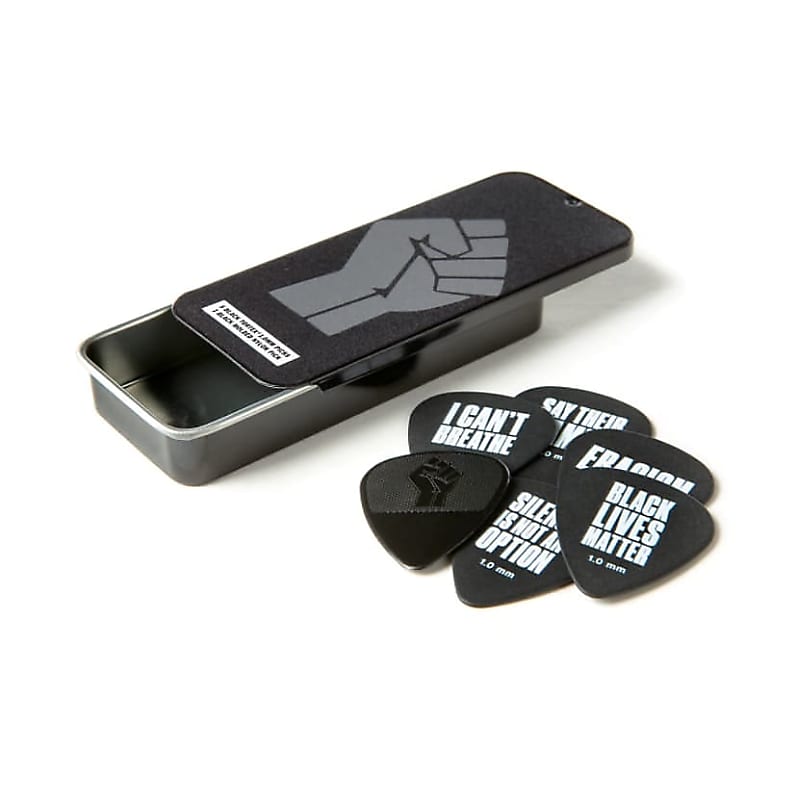 Dunlop BLMT04 Black Lives Matter 1.0mm Tortex Pick Tin | Reverb