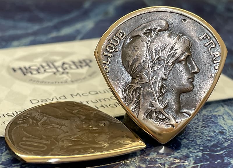 The Highland Plectrum Co. One 1899 French 10 Centimes Coin | Reverb