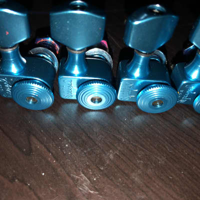 Sperzel Blue locking tuners 6 inline | Reverb
