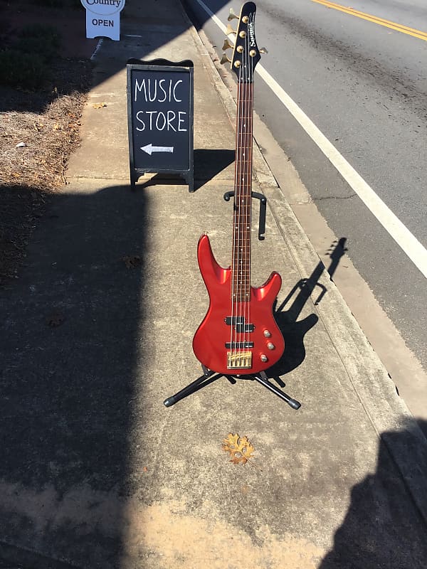 Samick Artist Series 5-string fret less bass Red | Reverb