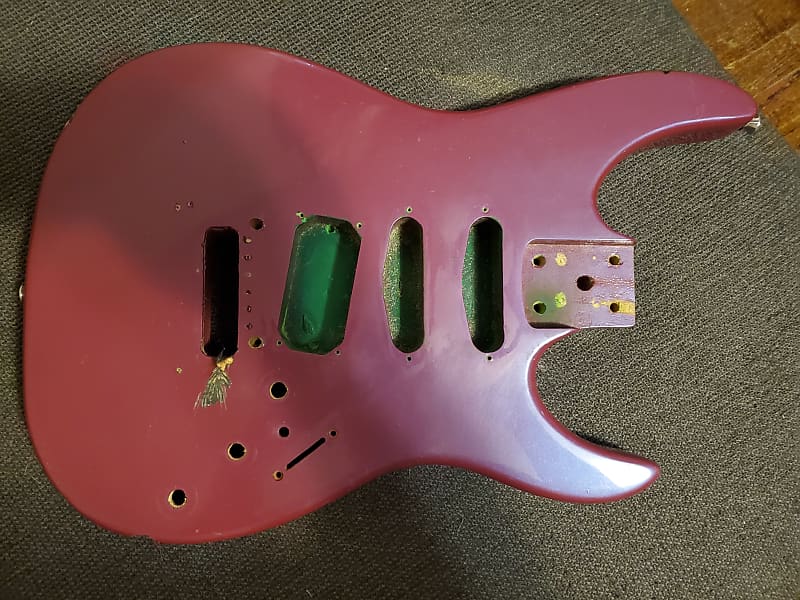 Kramer Striker 1988 Guitar Body- Purple | Reverb