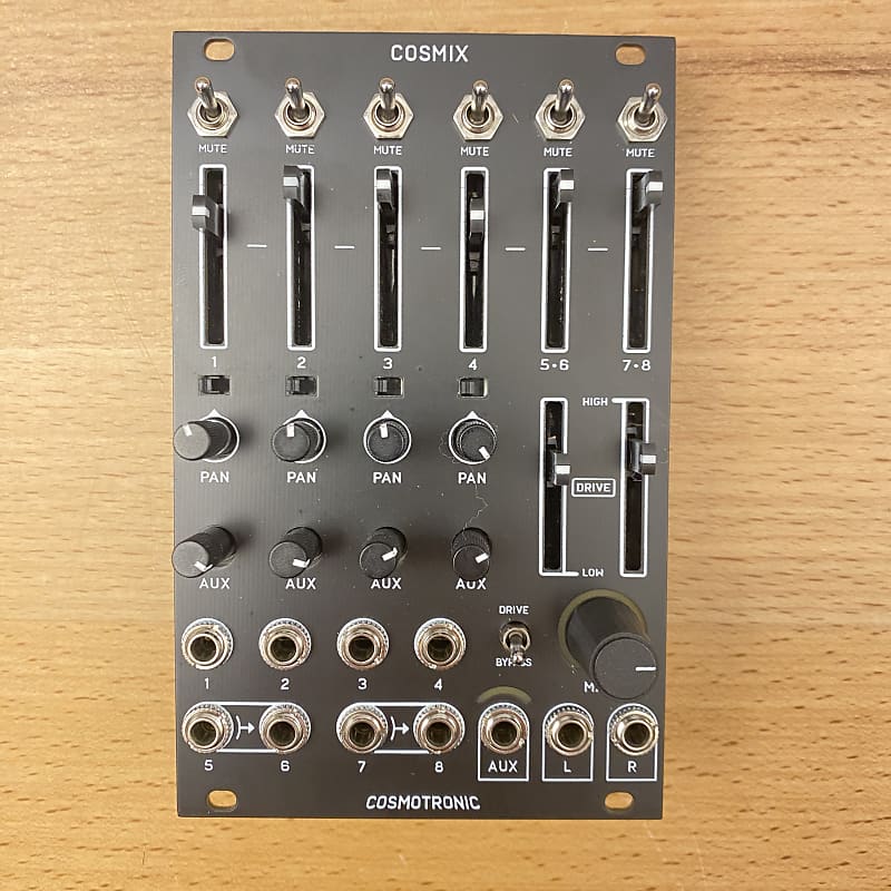 Cosmotronic Cosmix 2022 - Black - Eurorack Mixer Module | Reverb