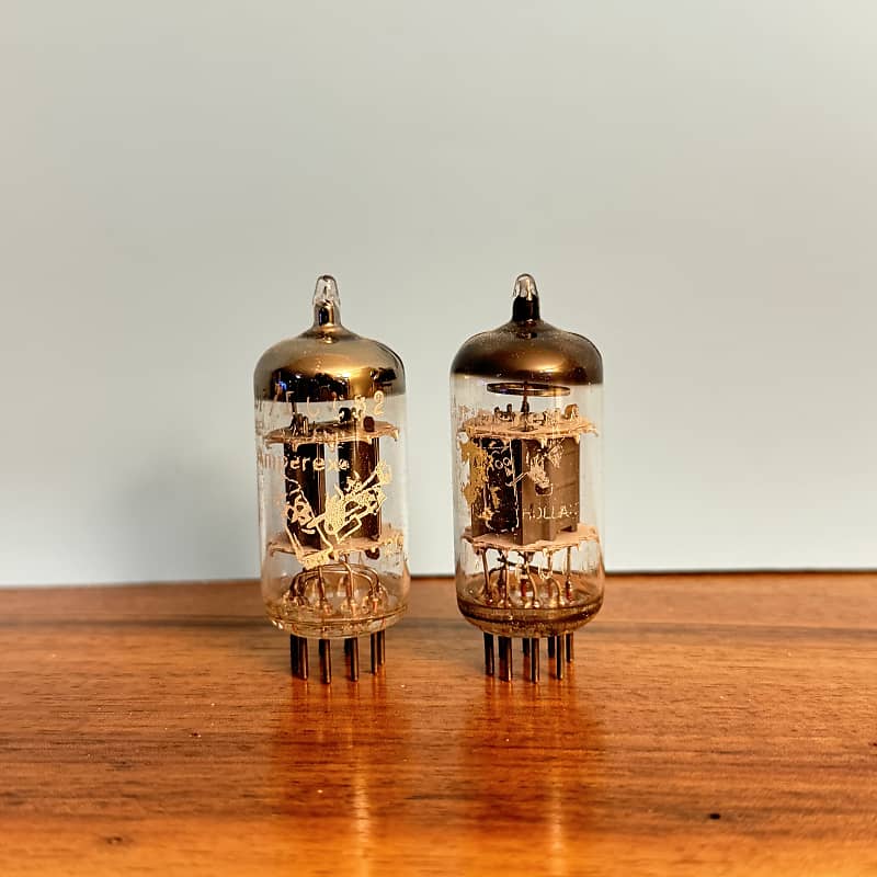 Amperex 12AU7/ECC82 Bugle Boy Matched Pair Vintage Vacuum | Reverb