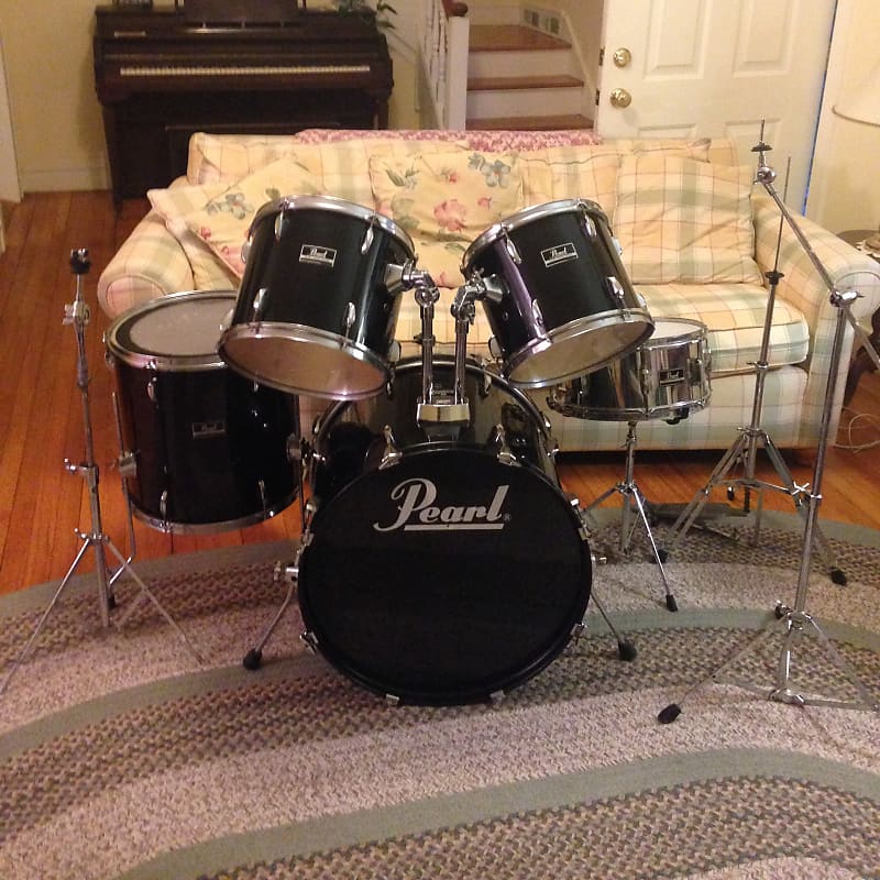 90's 5 pcs Pearl Forum Series Drum Set (Pearl Export snare) | Reverb