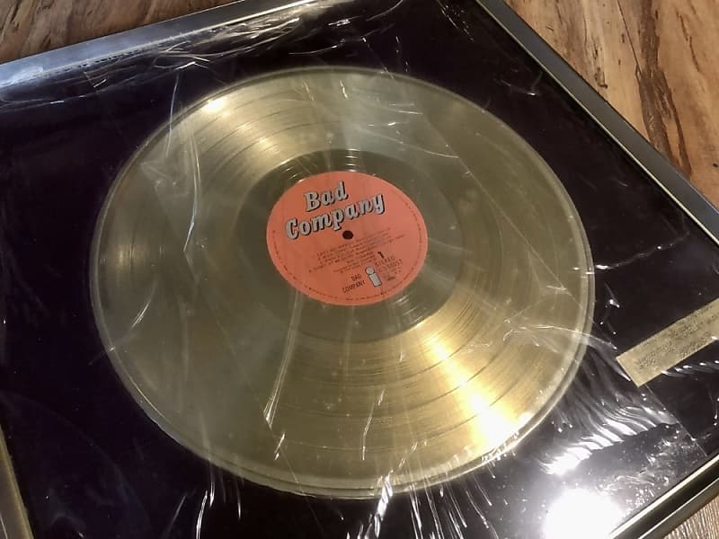 BAD COMPANY 1975 Gold Record Award Authentic Swansong Records | Reverb