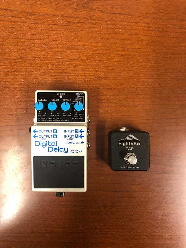 Boss DD-7 Digital Delay and tap tempo switch | Reverb