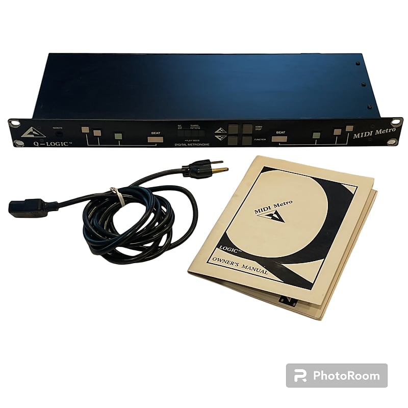 Q-Logic Midi Metro Digital Metronome 1990’s - Metal | Reverb