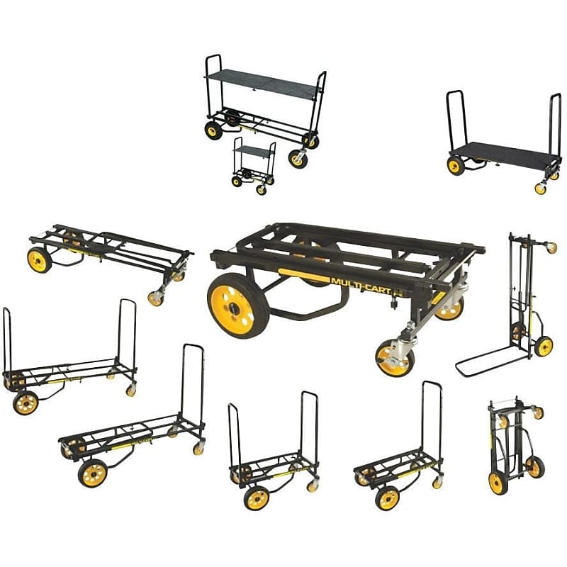RocknRoller Multi-Cart Equipment Cart with R-Trac Wheels, | Reverb