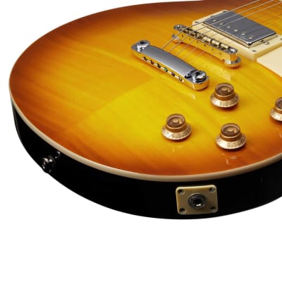 Artist AP97 Honey Burst Chambered Electric Guitar & Black | Reverb