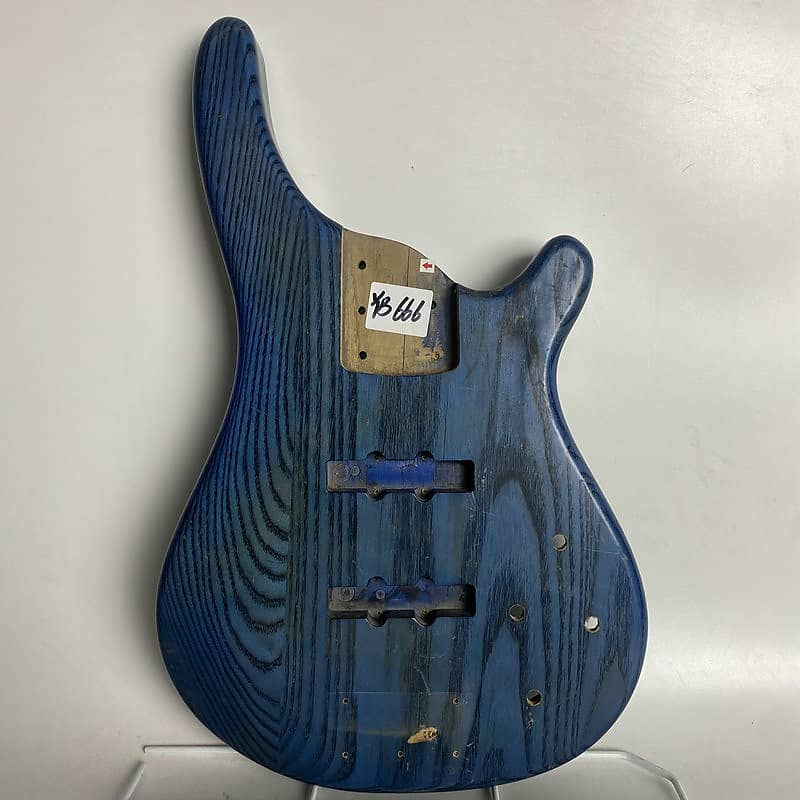 Blue Ash Wood 5 String Bass Solid Body DIY Project | Reverb
