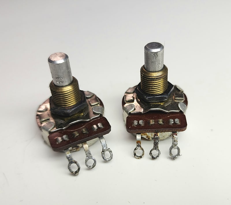 1987 CTS 250k matched pair of pots | Reverb