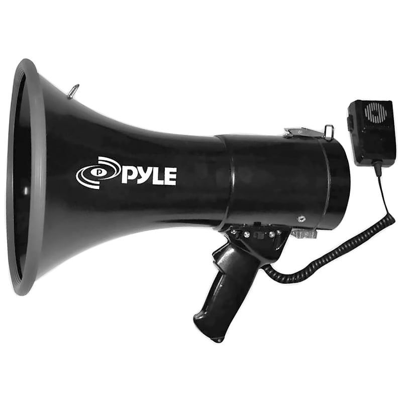 Pyle Megaphone Speaker PA Bullhorn with Built-in Siren 50 | Reverb