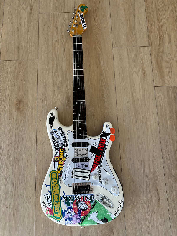 Tom Delonge - Sticker Strat - Replica | Reverb