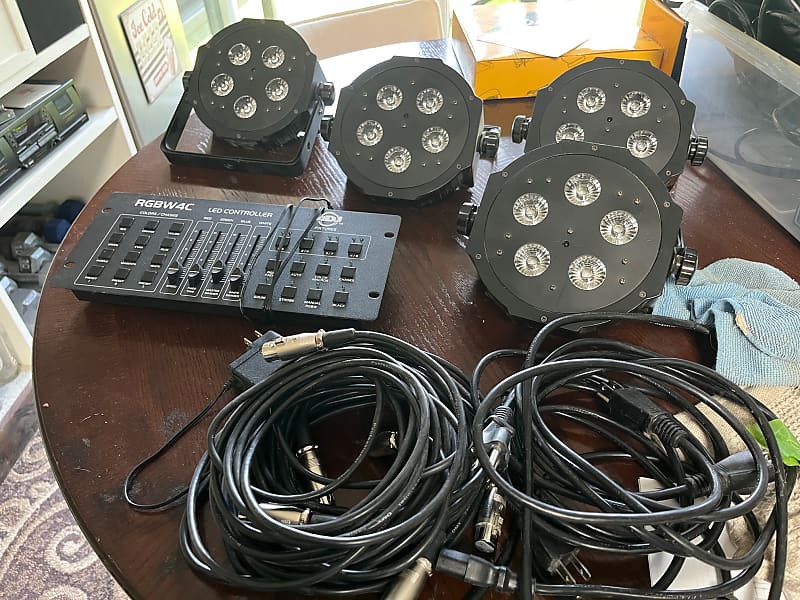 adj rgbw4c controller with 4 lights | Reverb