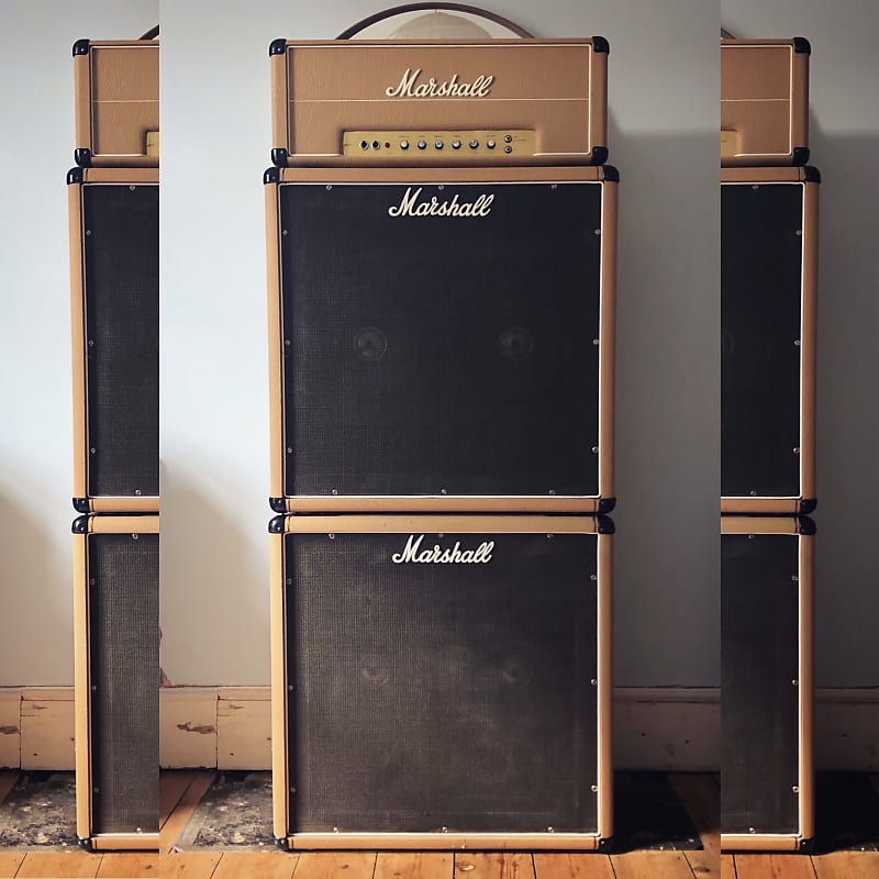 Vintage Marshall JMP custom colour Fawn full stack #2204 50w | Reverb