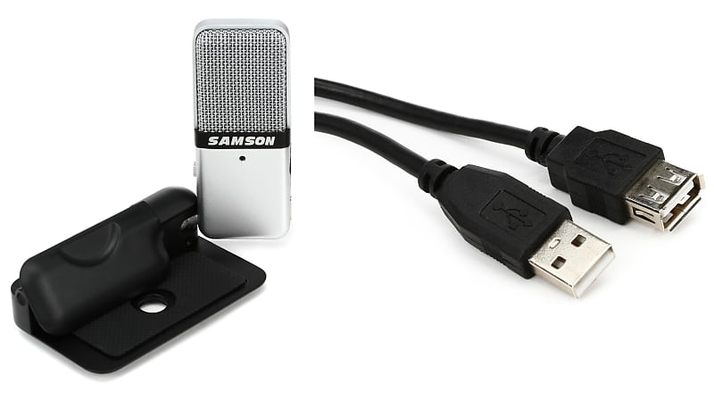 Samson Go Mic Portable USB Condenser Microphone Bundle with | Reverb
