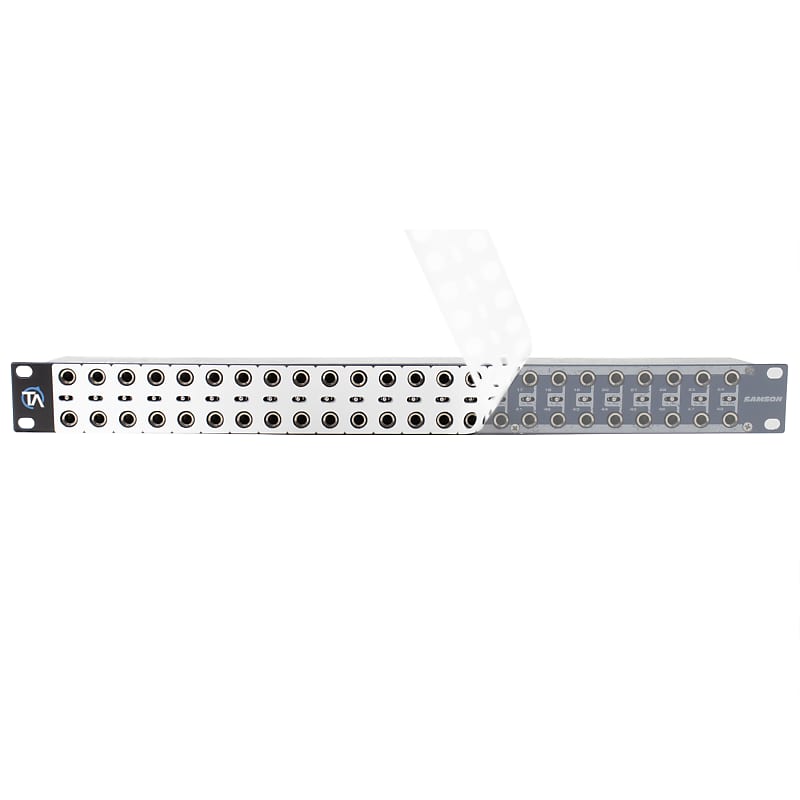 Single - Blank Patch Bay Label Compatible with Samson S Patch | Reverb
