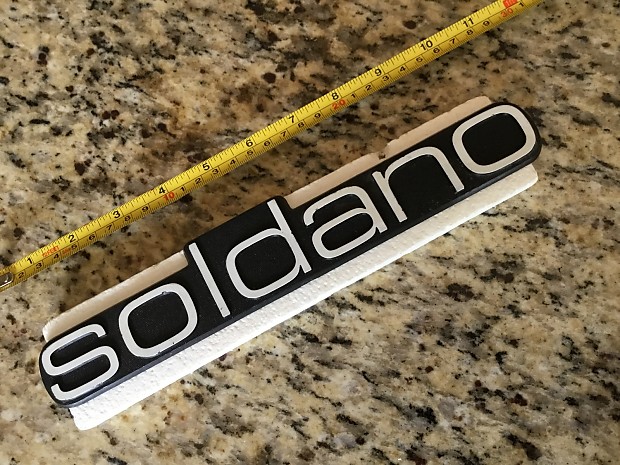 Soldano Logo 10 1/2 inch | Reverb