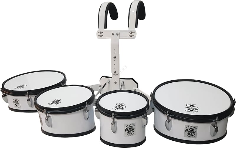 Dragon's Drums MAQA04 Marching Toms with Carrier | Reverb