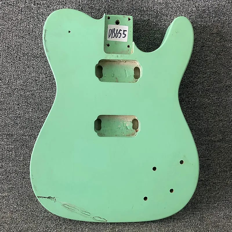 Green HH Basswood Telecaster Tele Style Guitar Body | Reverb
