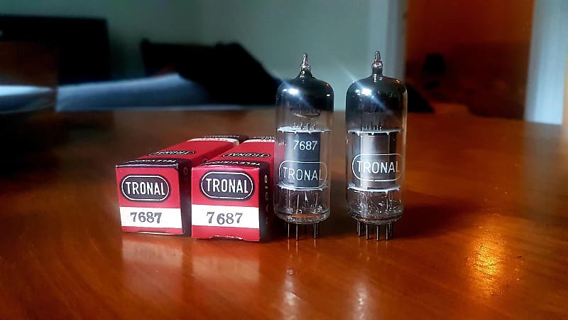 Sylvania 7687 NOS Audio Tubes Matched Pair - McIntosh Scott | Reverb