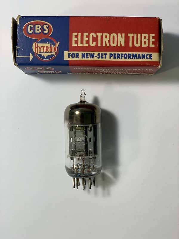 Early 1960s USA Made Single CBS 12AX7 Tube, New Old Stock In | Reverb