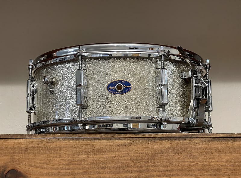 1965 Leedy 5.5x14 Shelly Manne Model Silver Sparkle Snare | Reverb