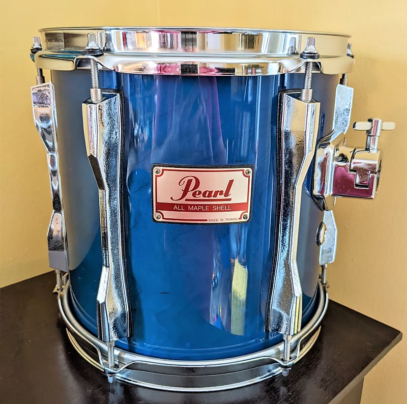 Pearl MLX Prestige Custom 10x10 Rack Tom Sheer Blue Lacquer. | Reverb