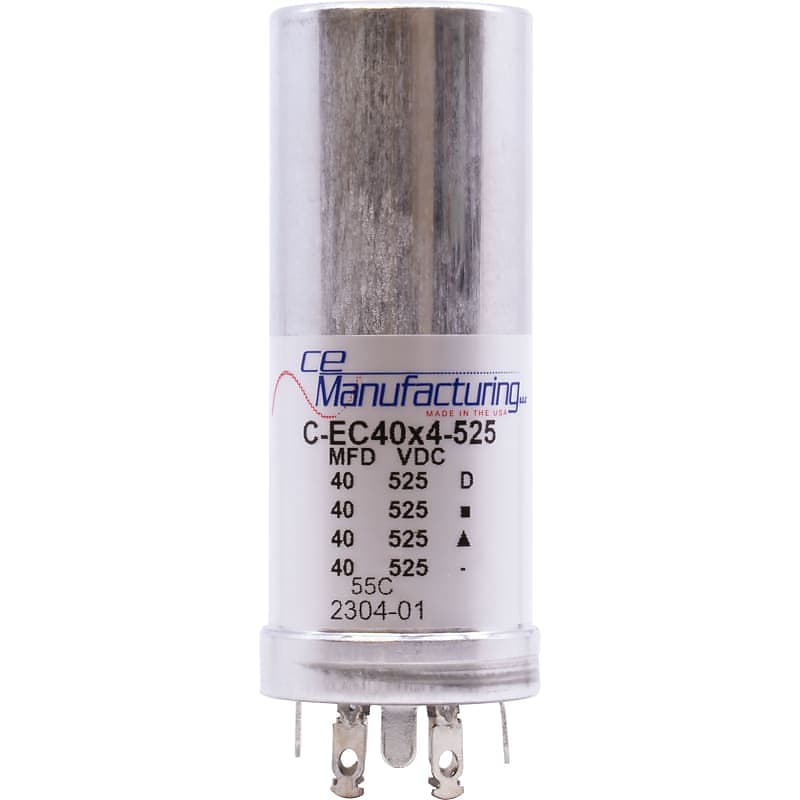 Capacitor - CE Mfg., 40/40/40/40µF, 525VDC, Electrolytic | Reverb