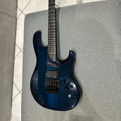 Washburn EC29 1988 * RARE * Blue Quilt Maple Finish | Reverb