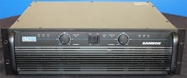 Samson S1500 750wrmsx2 @4ohms pro amplifier | Reverb