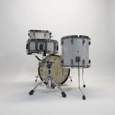 Remo Gold Crown Jazz Bop Kit - 18/12/14/14 1990s - White | Reverb