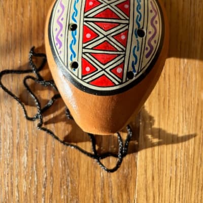 Percussion Plus SSall coconut painted kalimba thumb piano | Reverb UK