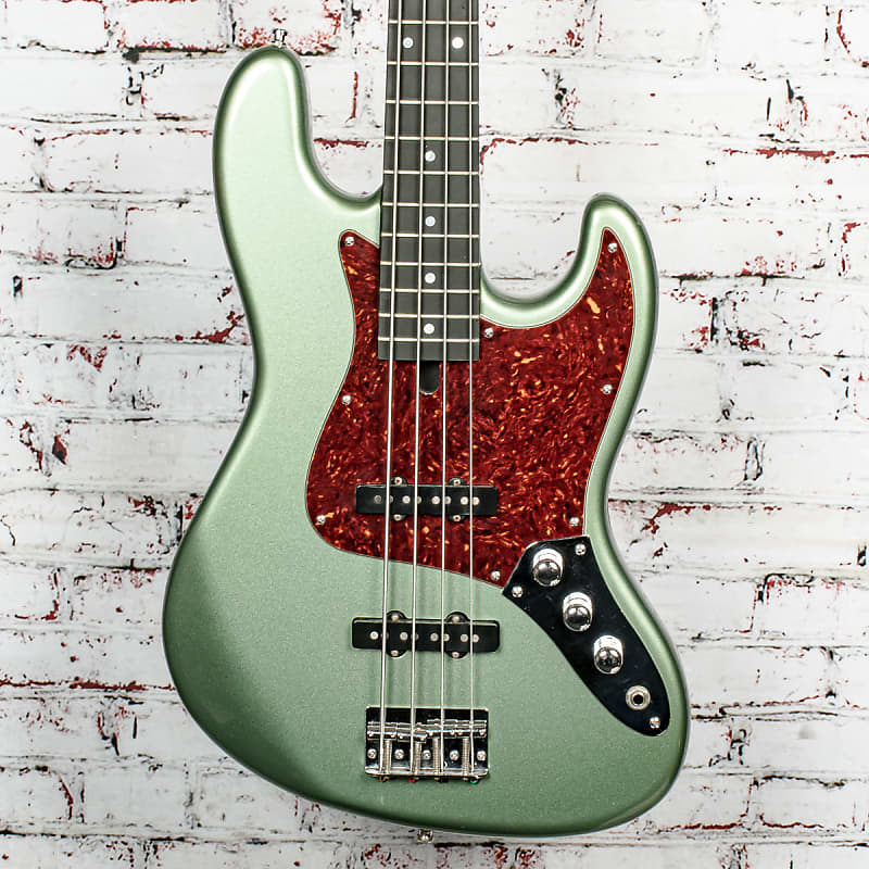 Modulus - VJ Genesis - USA 4-String Sage Green Metallic Bass | Reverb