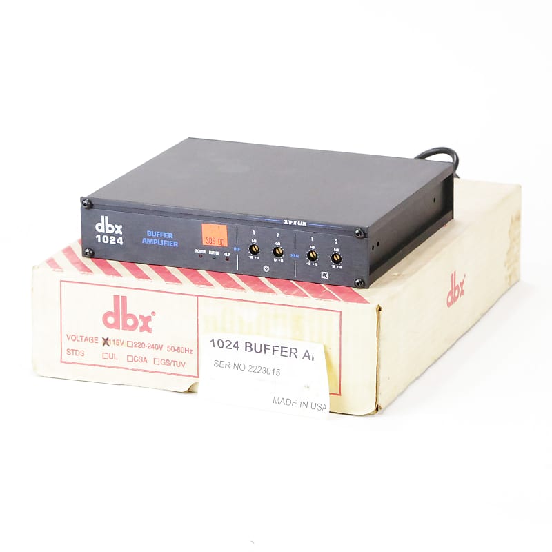 DBX 1024 Buffer Amplifier Original Noise Hum Reducer Boost | Reverb