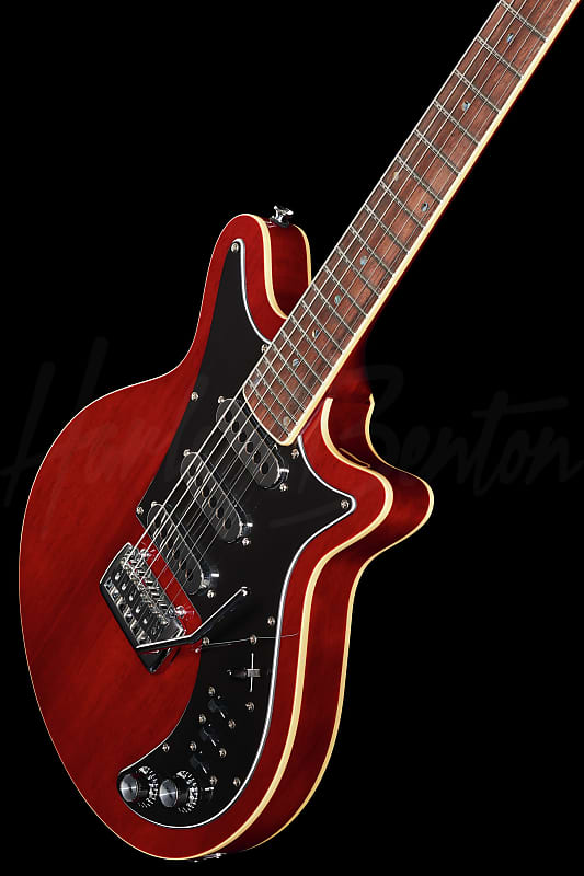 Harley Benton BM-75 Deluxe Series Trans Red | Reverb