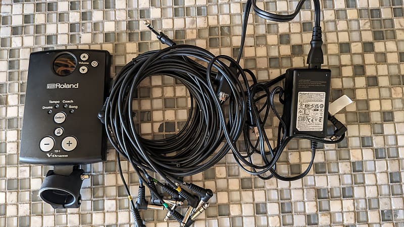 Roland TD-1 Module W/ Wire Harness and OEM Power Supply | Reverb