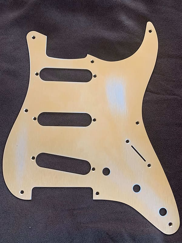 Gold Anodized Strat Pickguard Relic 8 holes | Reverb