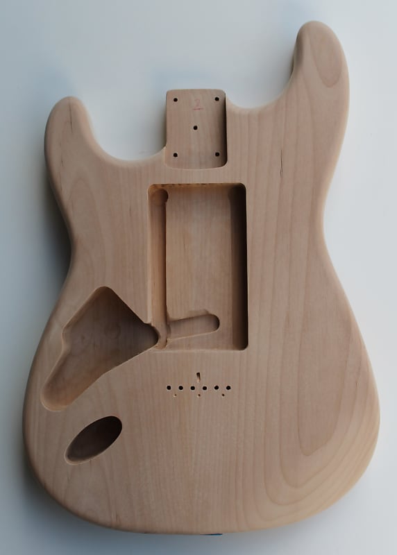 AMERICAN MADE STRAT STYLE S-POOL ROUTE HARD TAIL BODY - LEFT | Reverb