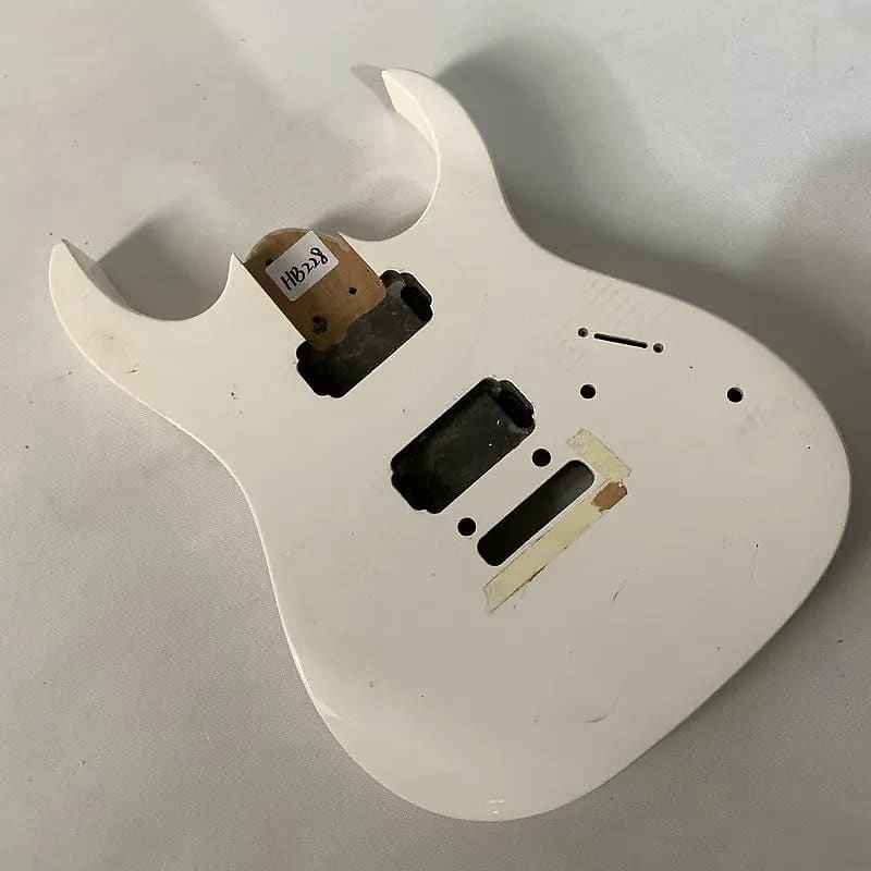 HH Double Cutaway White Guitar Body DIY Project | Reverb