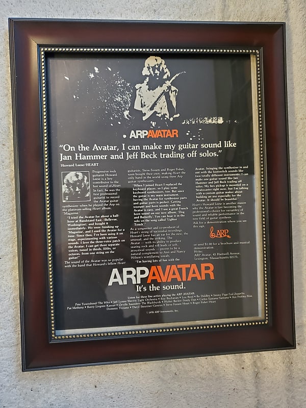 1978 Arp Instruments Color Promotional Ad Framed Howard Leese | Reverb