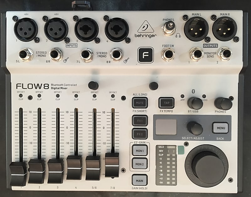 Behringer FLOW 8 8-Channel Digital Mixer 2020-2022 - Silver | Reverb